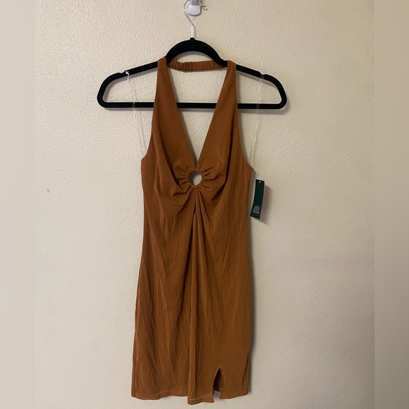 wild fable | Dresses | Wild Fable Sparkling Brown Party Dress With Ring ...